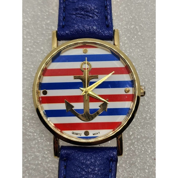 Unknown | Accessories | Naval Anchor 37mm Red White Blue Usa Patriotic ...